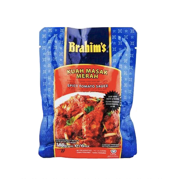 Brahim's Spicy Tomato Sauce (Kuah Masak Merah) (180g) – Food Sanctuary
